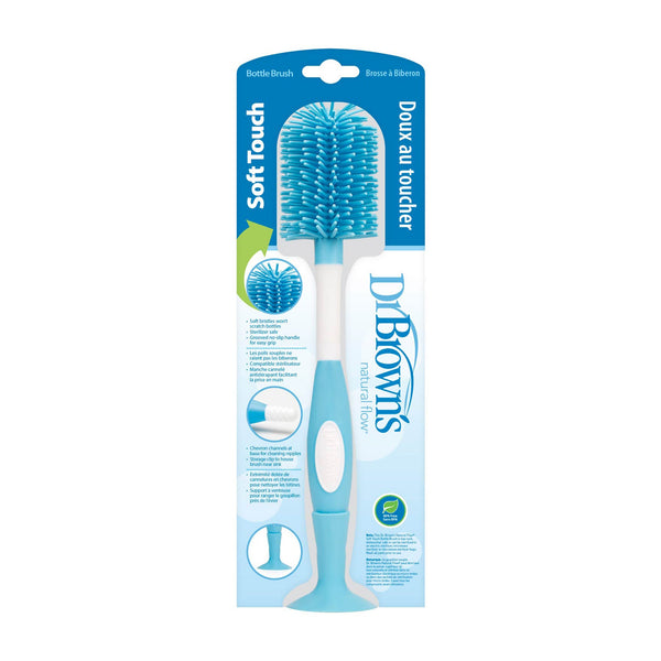 Dr.Brown's Soft Touch Blue Bottle Brush || Birth+ to 24months - Open B