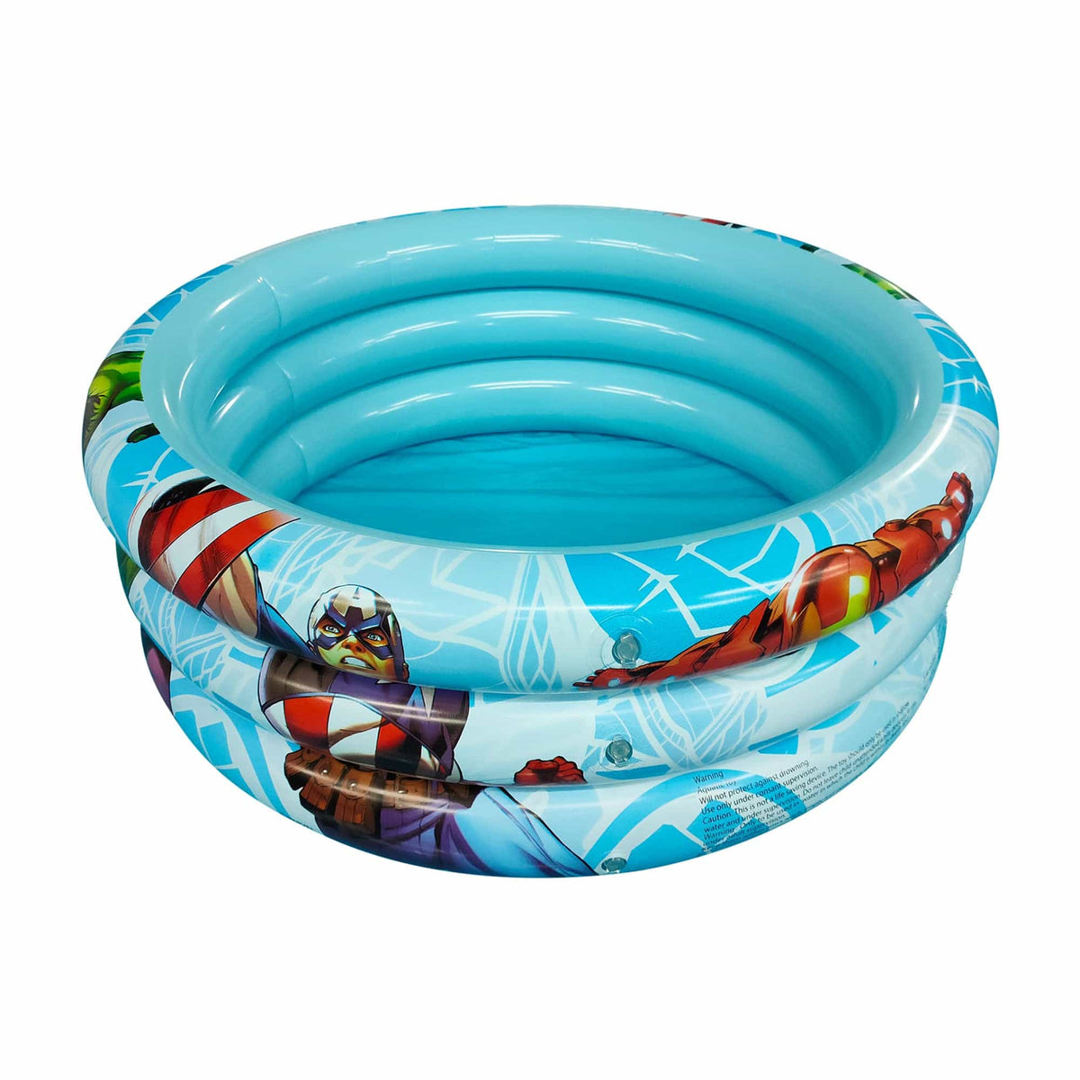 Marvel Avengers Inflatable Swimming Pool for Kids, 3 Rings Kiddie Pool